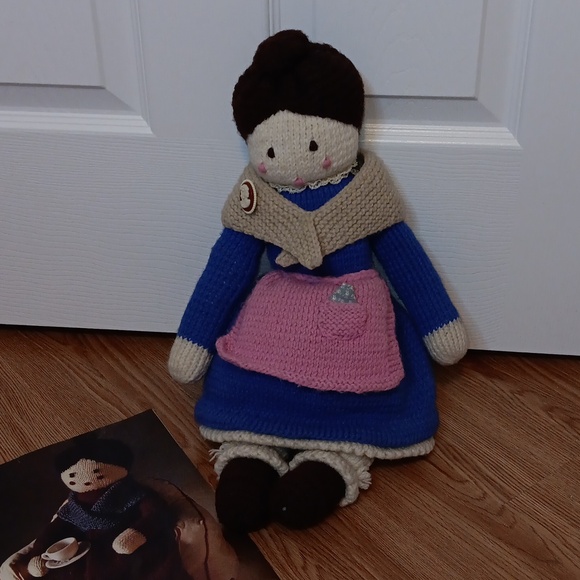 Handmade | Other | Handmade Prairie Doll Crochet Knitted Grandma Doll ...
